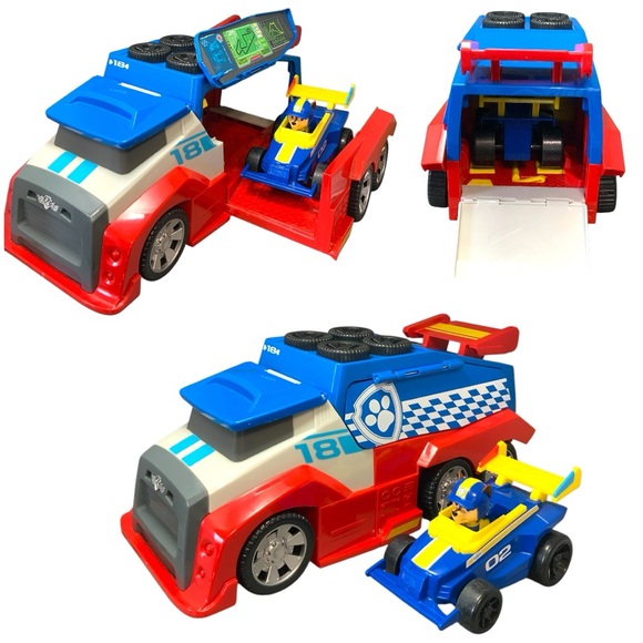 Paw Patrol | Toys | Paw Patrol Ready Race Rescue Mobile Pit Stop Team ...